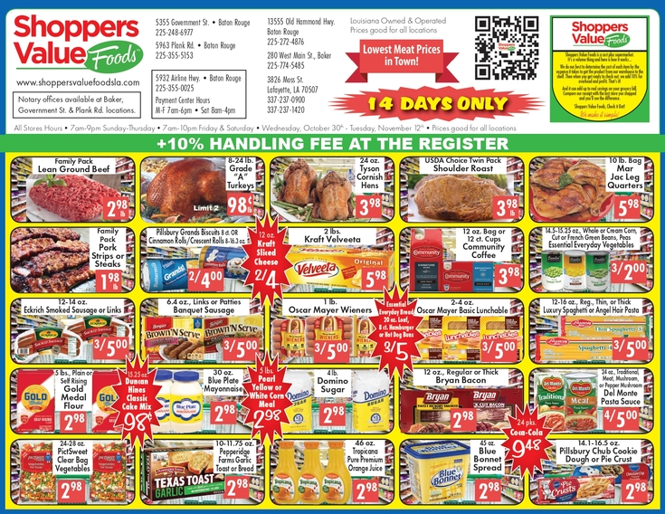 Print Weekly Specials | Shoppers Value Foods | Central - Plank Rd ...