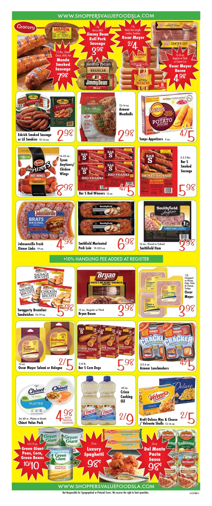 Print Weekly Specials | Shoppers Value Foods | 13555 Old Hammond Hwy ...